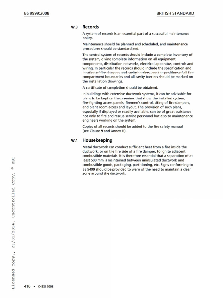 BS 9999 (Annex W.4) | PDF
