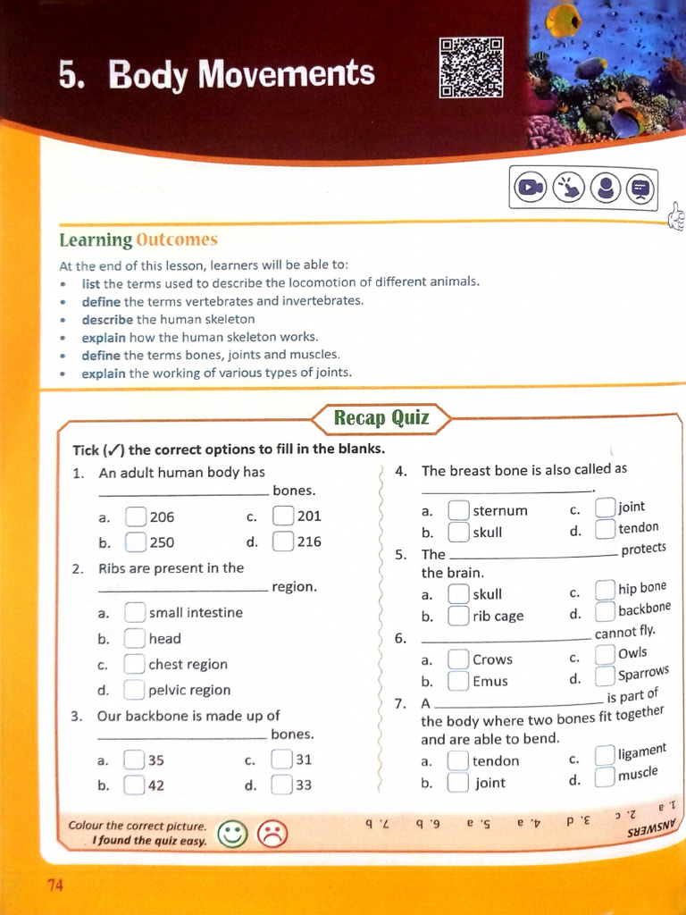 Chapter 5 Science | PDF | Skeleton | Thorax
