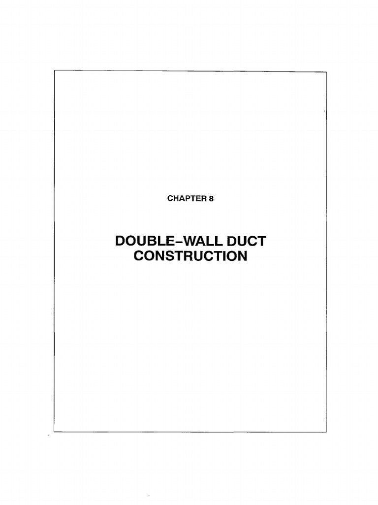 Double-Wall Duct Construction Guide | PDF | Duct (Flow) | Building ...