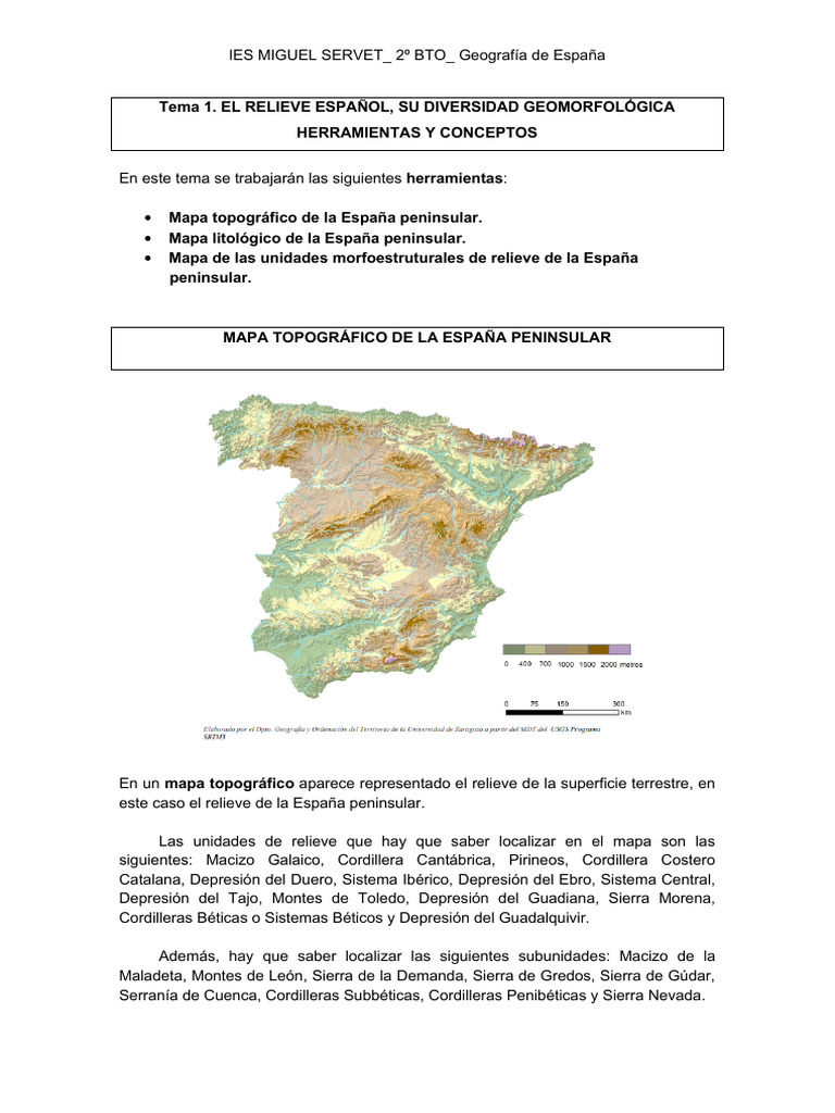 2021-22 Geo. T.1 Herramienta 1 | PDF | Paisaje | Topografía