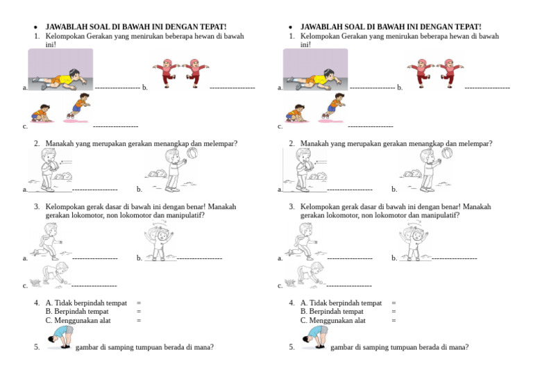 Tugas Pjok Kelas 2 (21 Nov 2024) | PDF