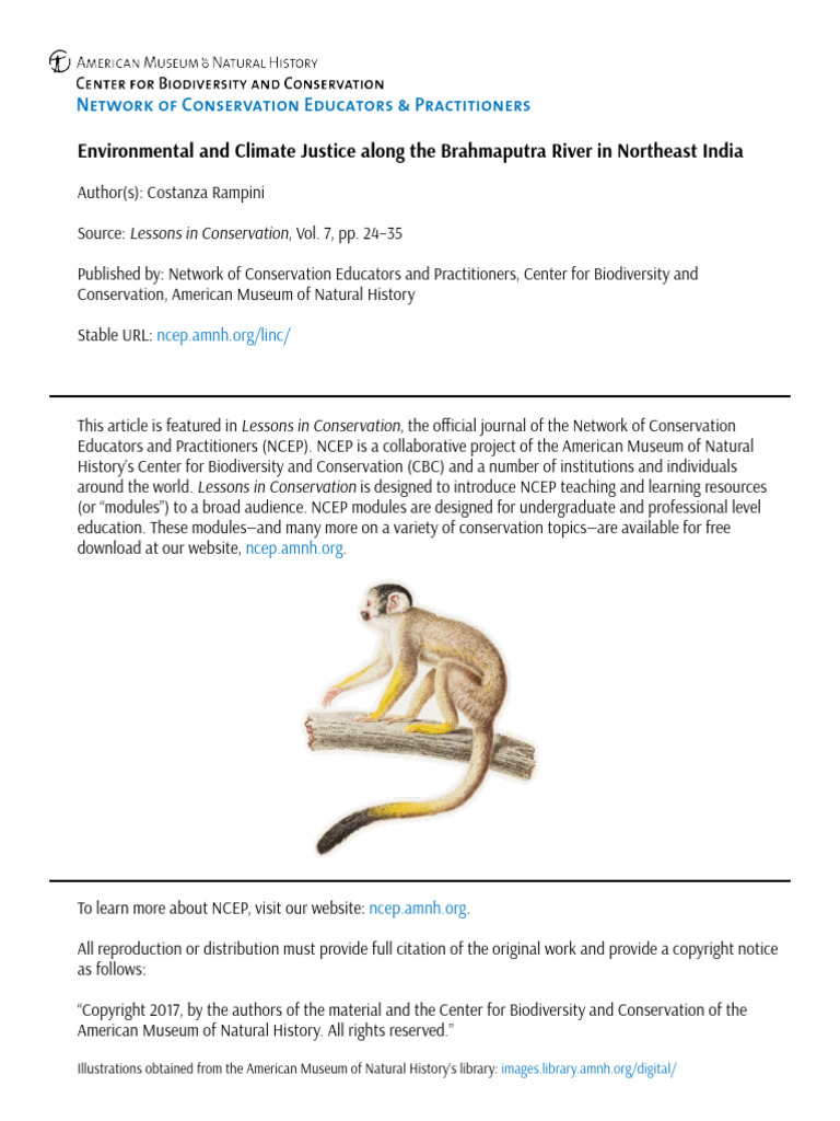 Environmental and Climate Justice Along The Brahmaputra River in ...