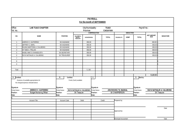 payroll | PDF | Payroll | Expense