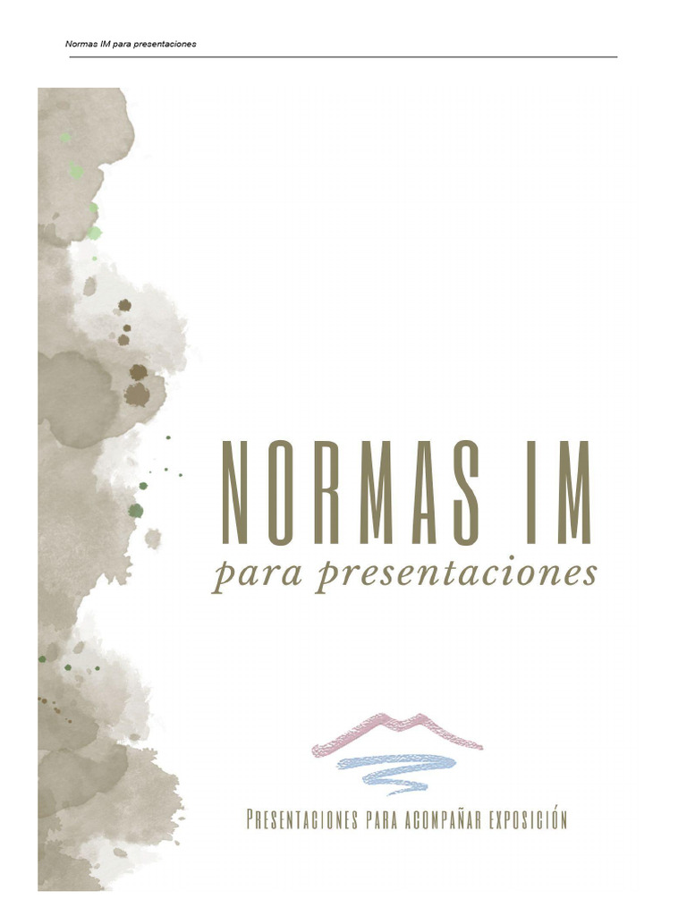 Material Reto 2 Normas IM para Presentaciones | PDF