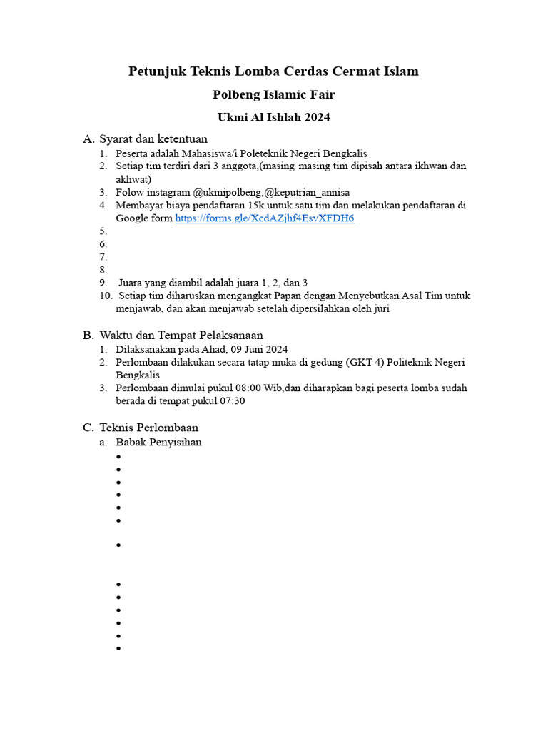 Juknis Cci 2024 | PDF