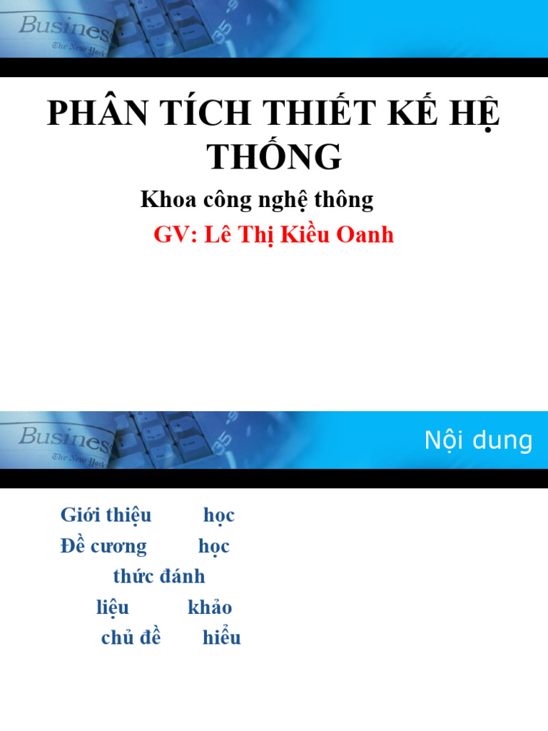 Chuong 1 PTTKHT | PDF