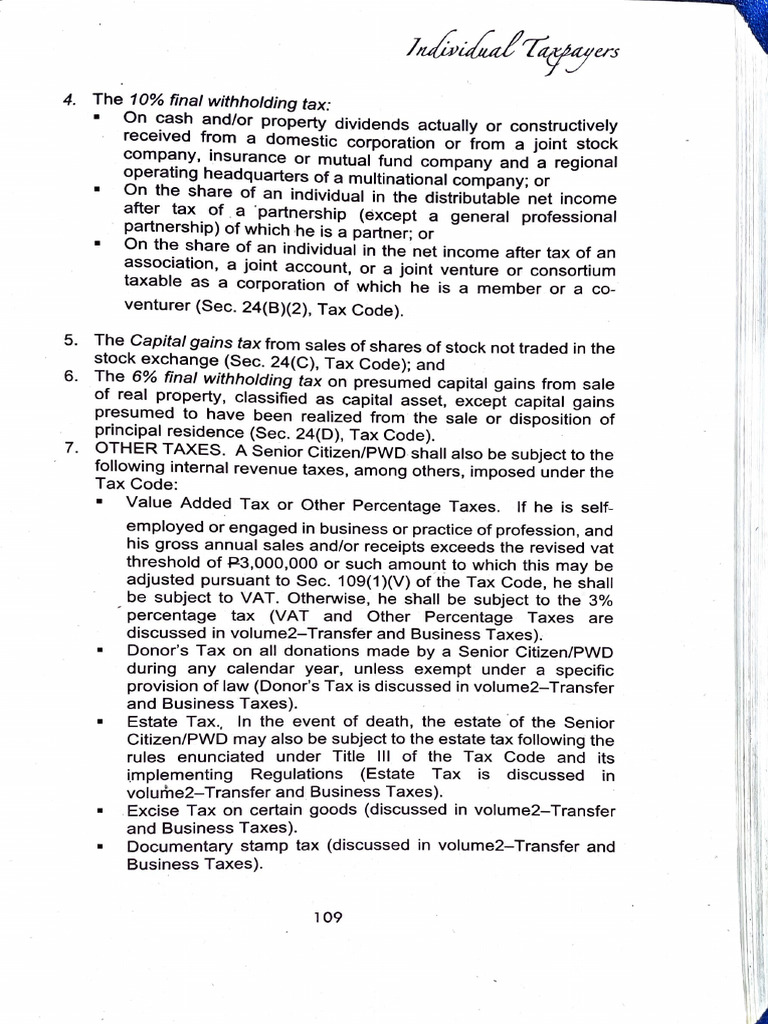 Income Tax Chap 2 Part 3 | PDF | Capital Gains Tax | Taxes