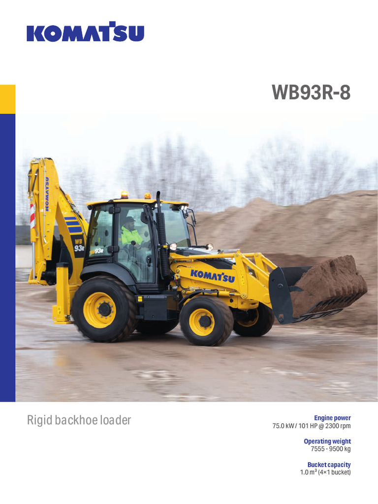 Komatsu WB93R-8_WENSS09904_2402 | PDF | Loader (Equipment) | Engines