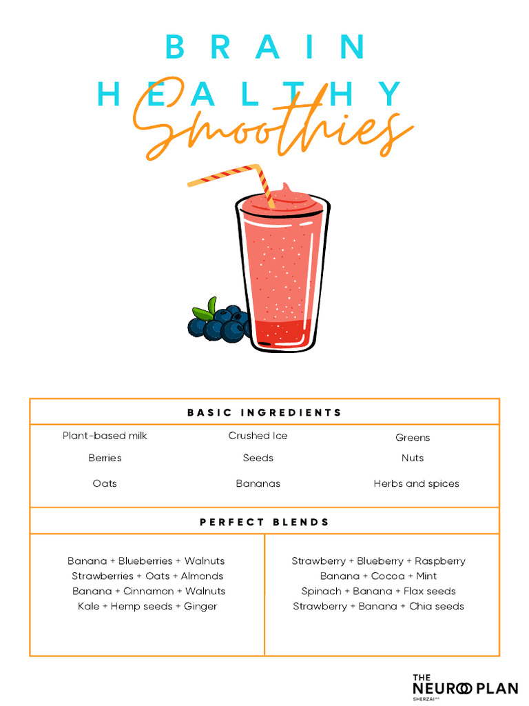 Brain Healthy Smoothies | PDF
