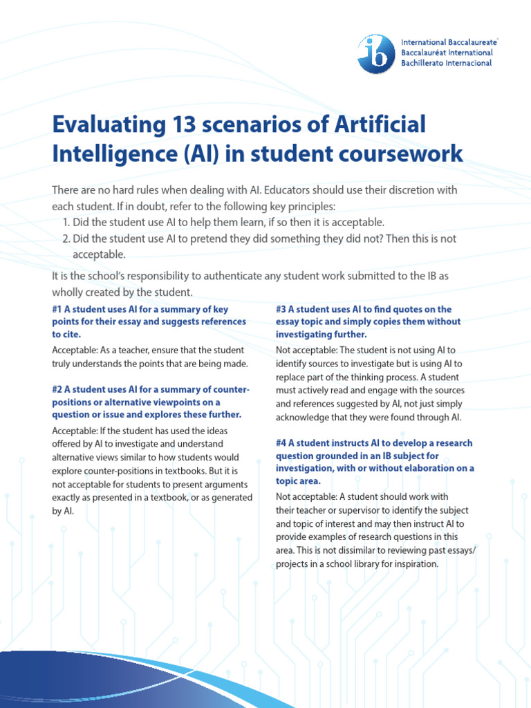 13 AI Scenarios From The IB-1 | PDF | Artificial Intelligence ...