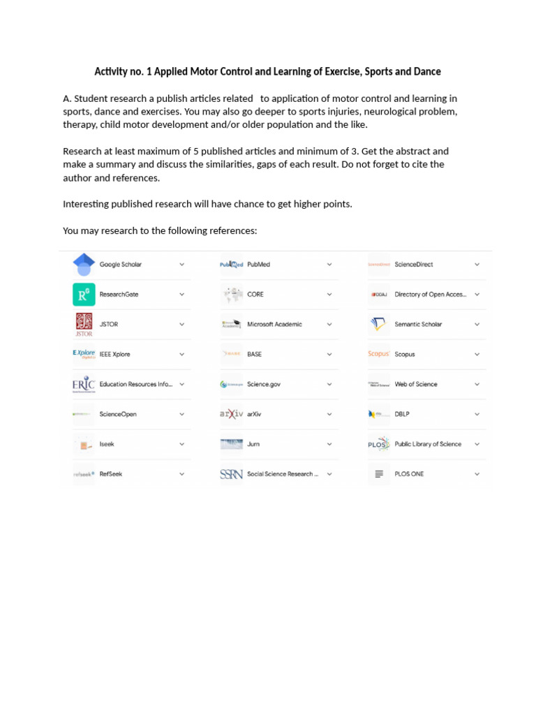 Activity No. 1 BPED 215 | PDF