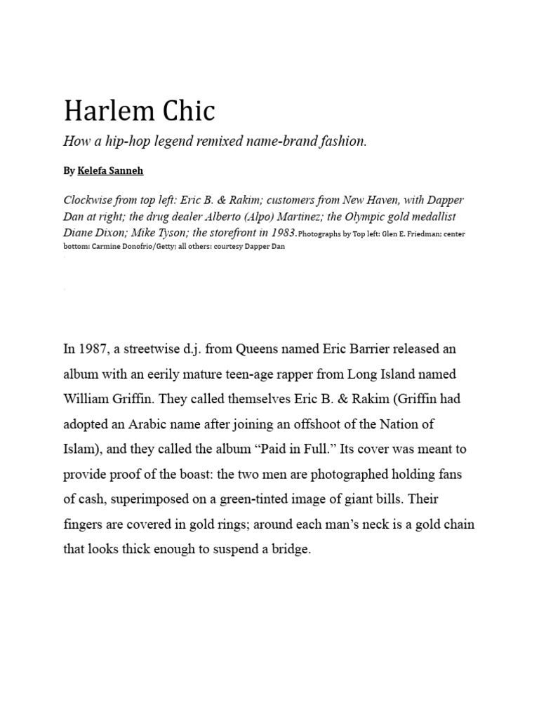 Harlem Chic | PDF