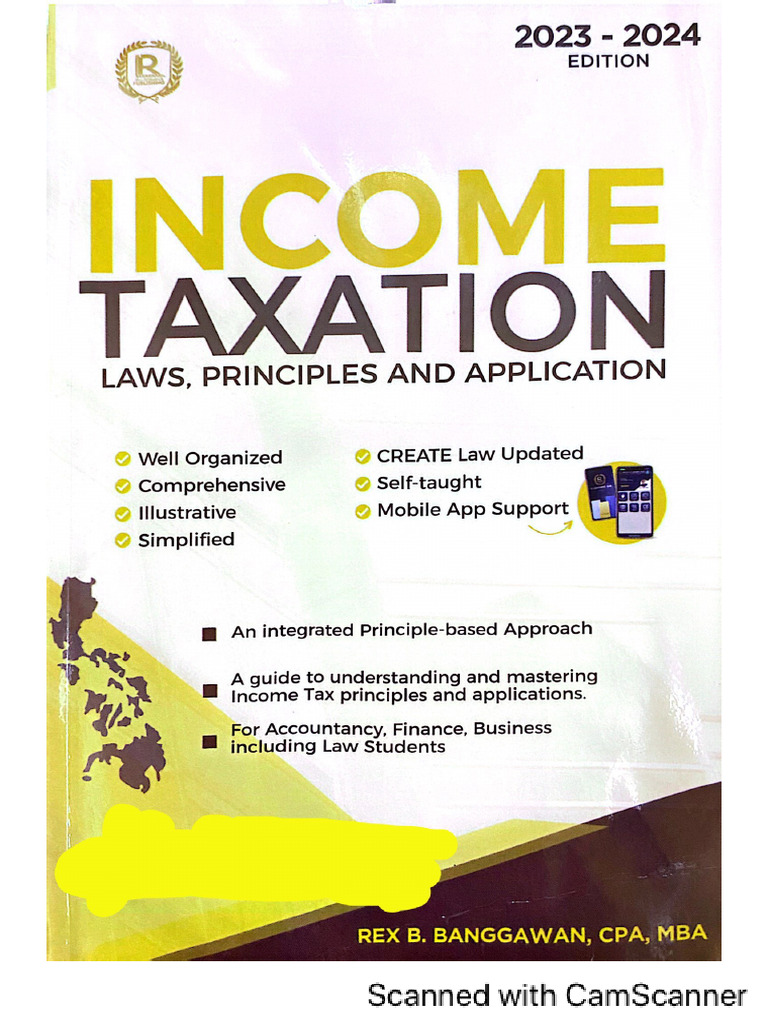 Income Taxation 2023-2024 | PDF