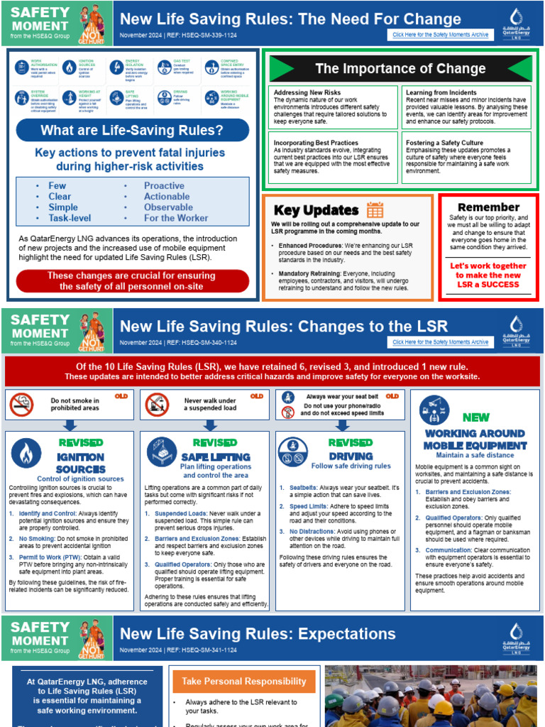 Safety Moments For Nov | PDF | Safety | Risk