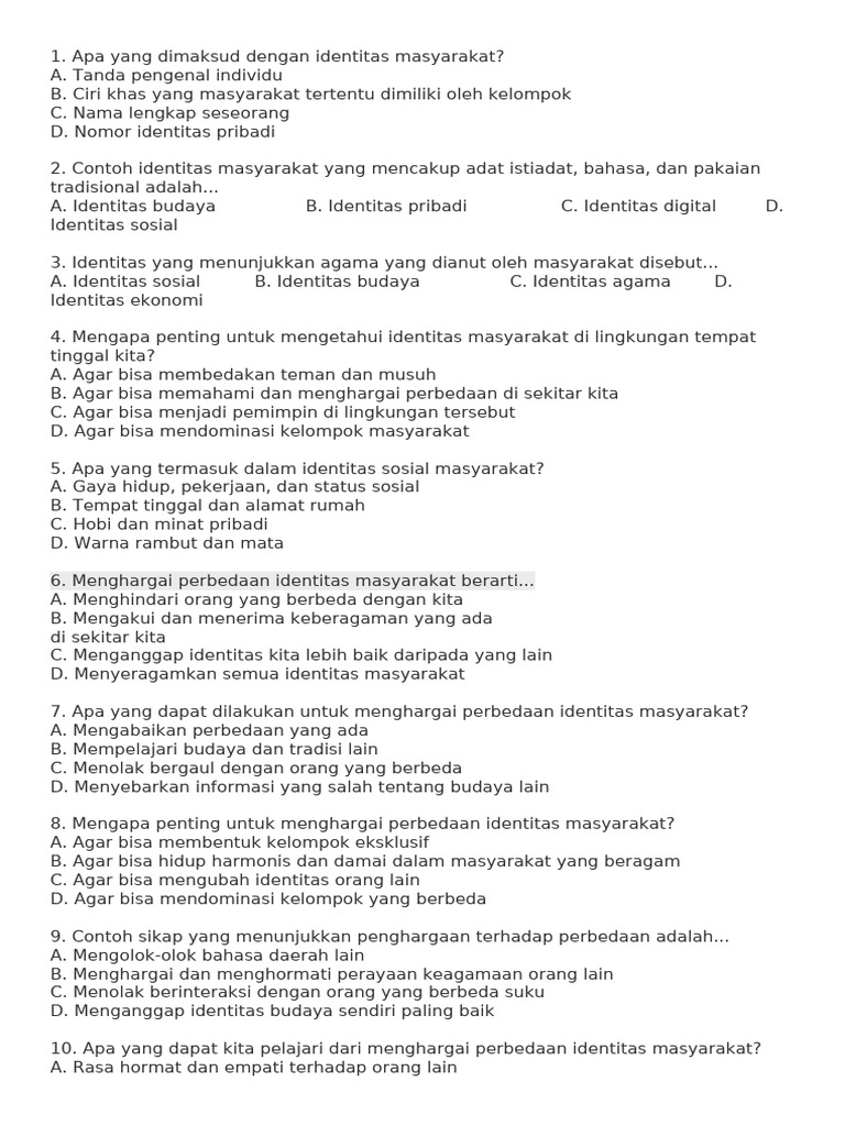 Kelas 4 PKN Identitas + Aku Anak Disiplin | PDF