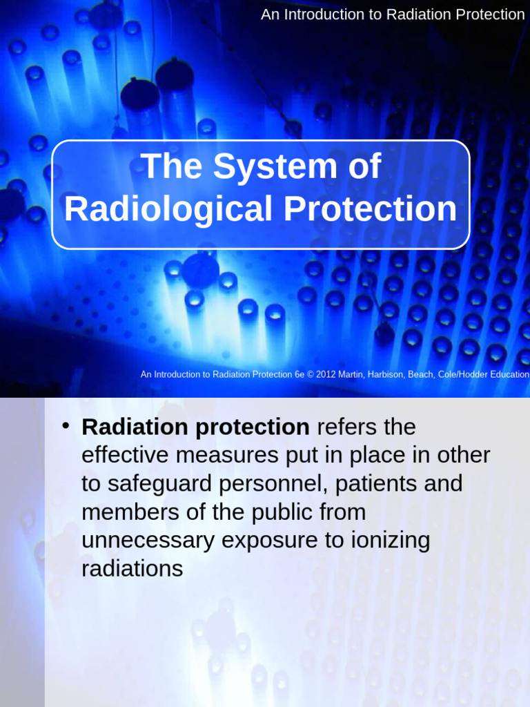 Chapter 6 The System of Radiological Protection 124639 | PDF ...