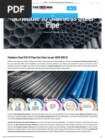 Schedule 40 Steel Pipe Dimensions Chart | PDF | Pipe (Fluid Conveyance ...