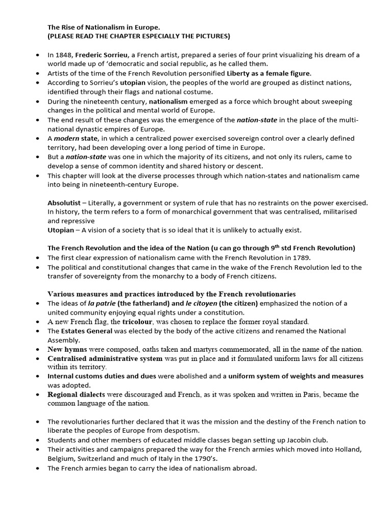 European Nationalism - NOTES | PDF | Balkans | Kingdom Of Prussia