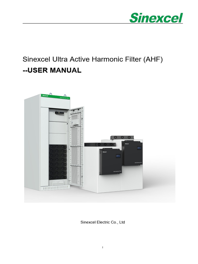 Sinexcel Ultra AHF Operation Manual | PDF | Manufactured Goods ...