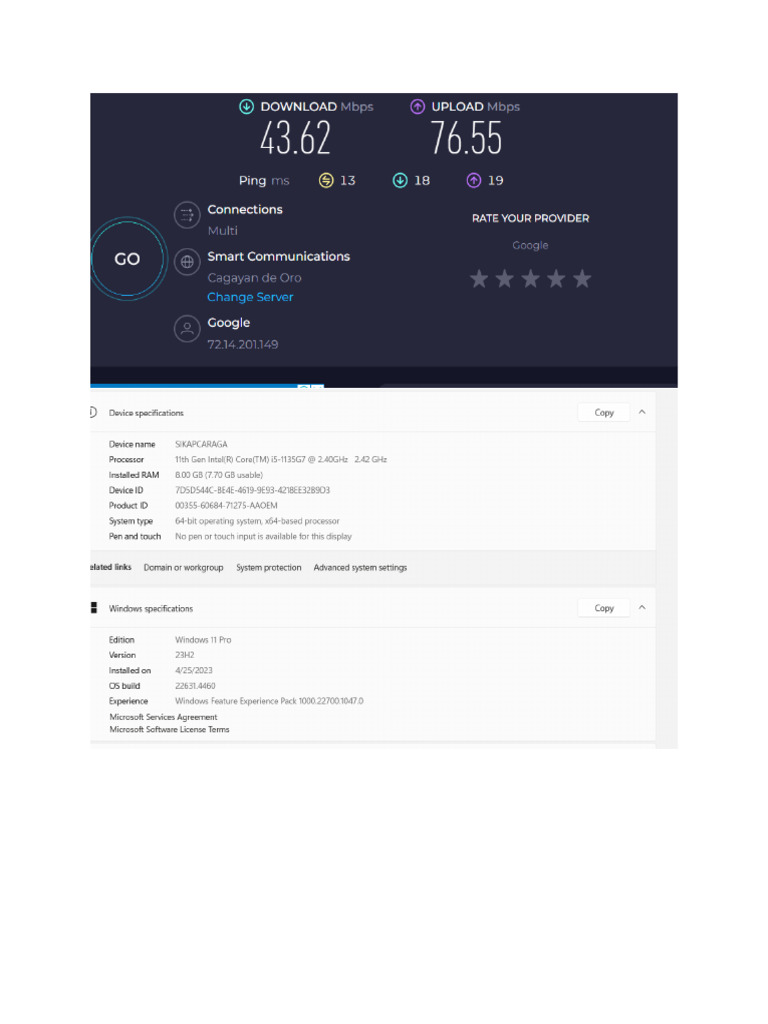 Speedtest | PDF