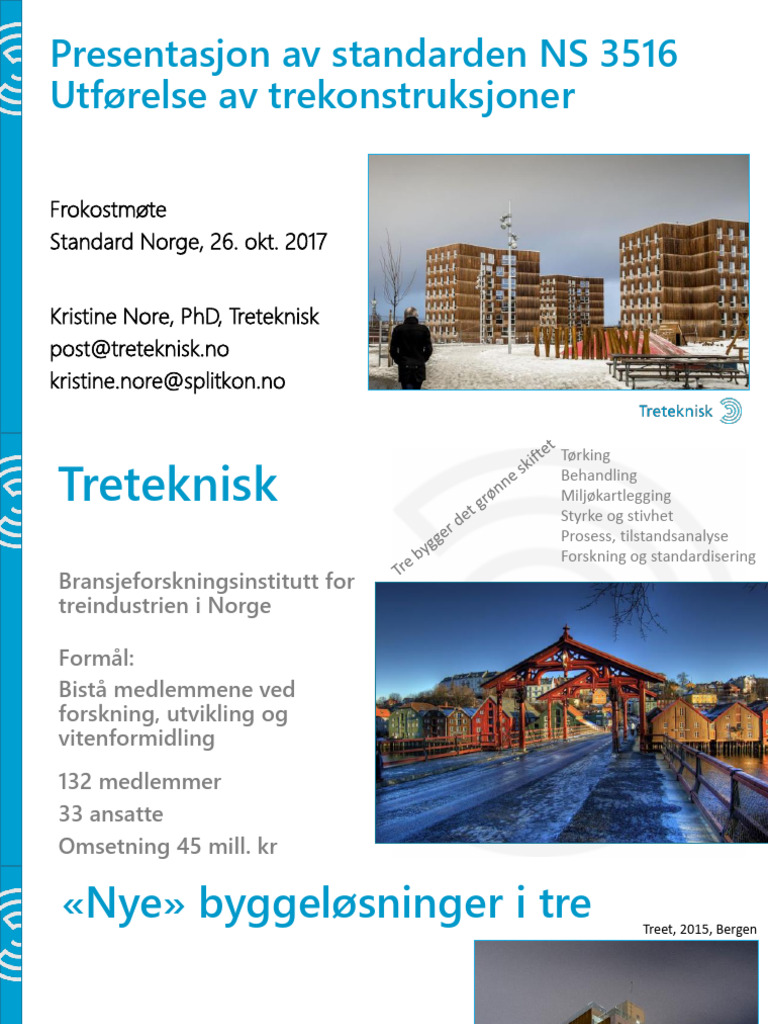 Presentasjon Av Standarden NS 3516 | PDF
