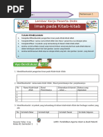 LKPD Beriman Kepada Kitab-Kitab Allah SWT | PDF