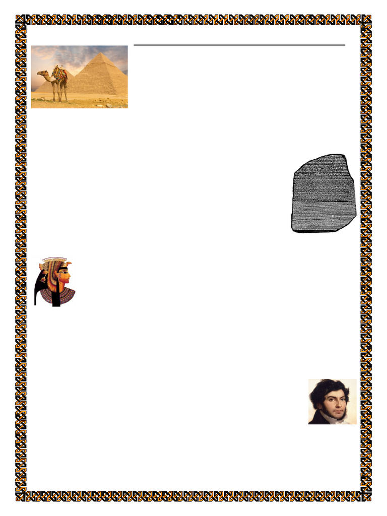 The Discovery of Rosetta Stone | PDF | Egyptian Hieroglyphs | Ancient Egypt