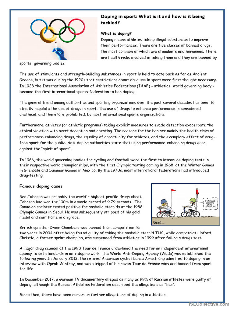 Doping in Sport | PDF | Doping In Sport | Drugs
