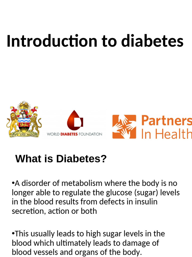 Introduction To Diabetes | PDF | Diabetes | Glucose