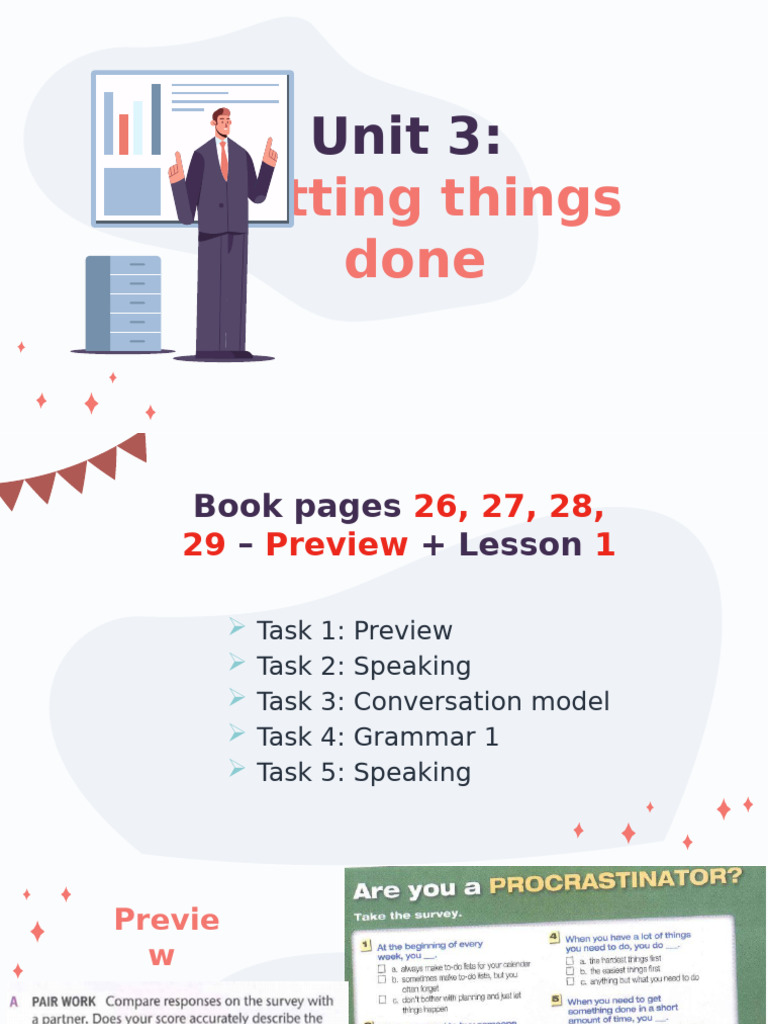 Unit 3 - Getting Things Done | PDF | Applied Linguistics | Linguistics