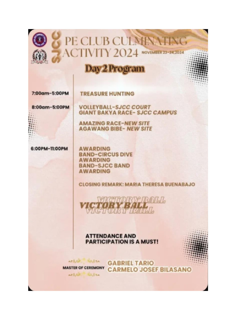 PE CULMINATING ACTIVITY - DAY 2 | PDF