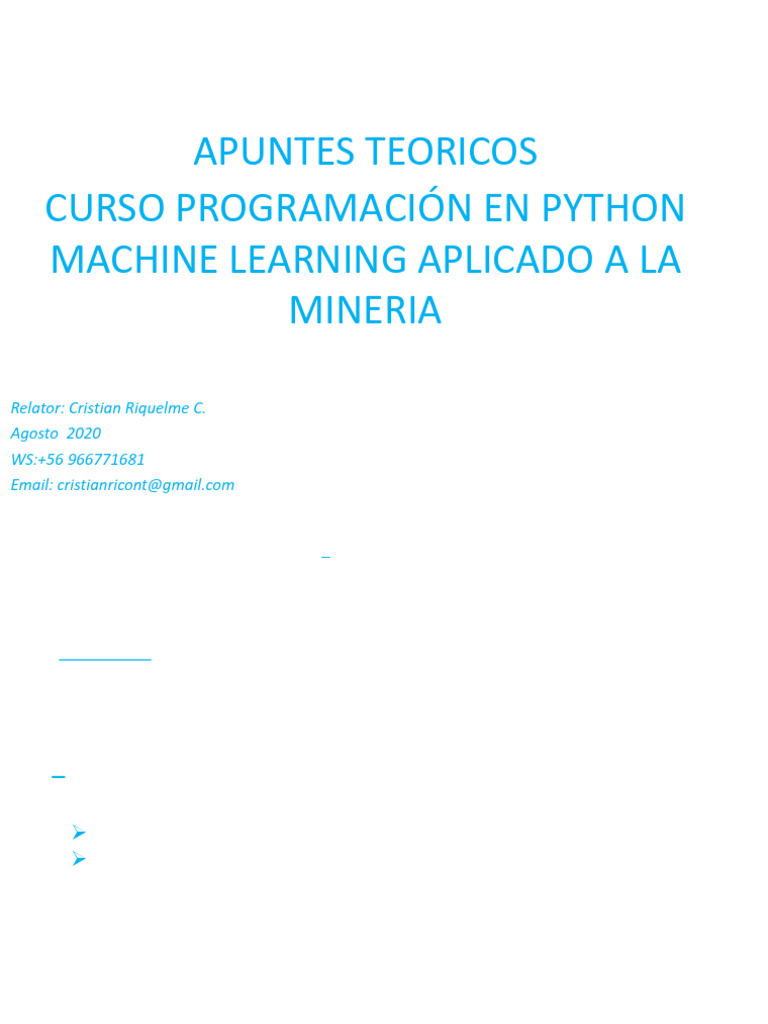 APUNTE 2 - TEORIA Curso Programación en Python Machine Learning ...