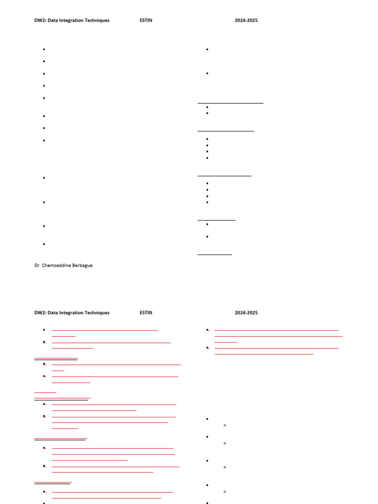 DW2: Data Integration Techniques Estin 2024-2025: Exercise 1: Data Types and Structures | PDF ...