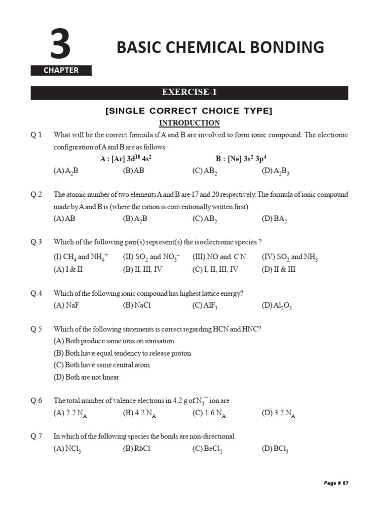 Chemical Bonding (Basic) | PDF | Ionic Bonding | Chemical Compounds