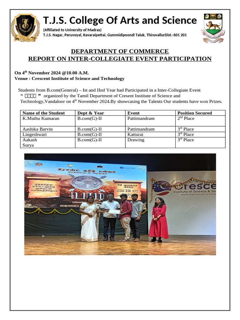 Cresent College Report | PDF