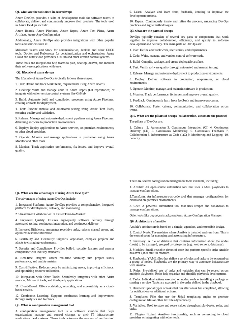 Azure DevOps Tools and Lifecycle Overview | PDF | Microsoft Azure | Cloud Computing