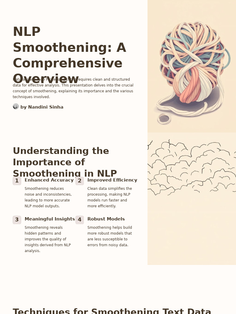 NLP Smoothening A Comprehensive Overview | PDF | Accuracy And Precision | Applied Mathematics
