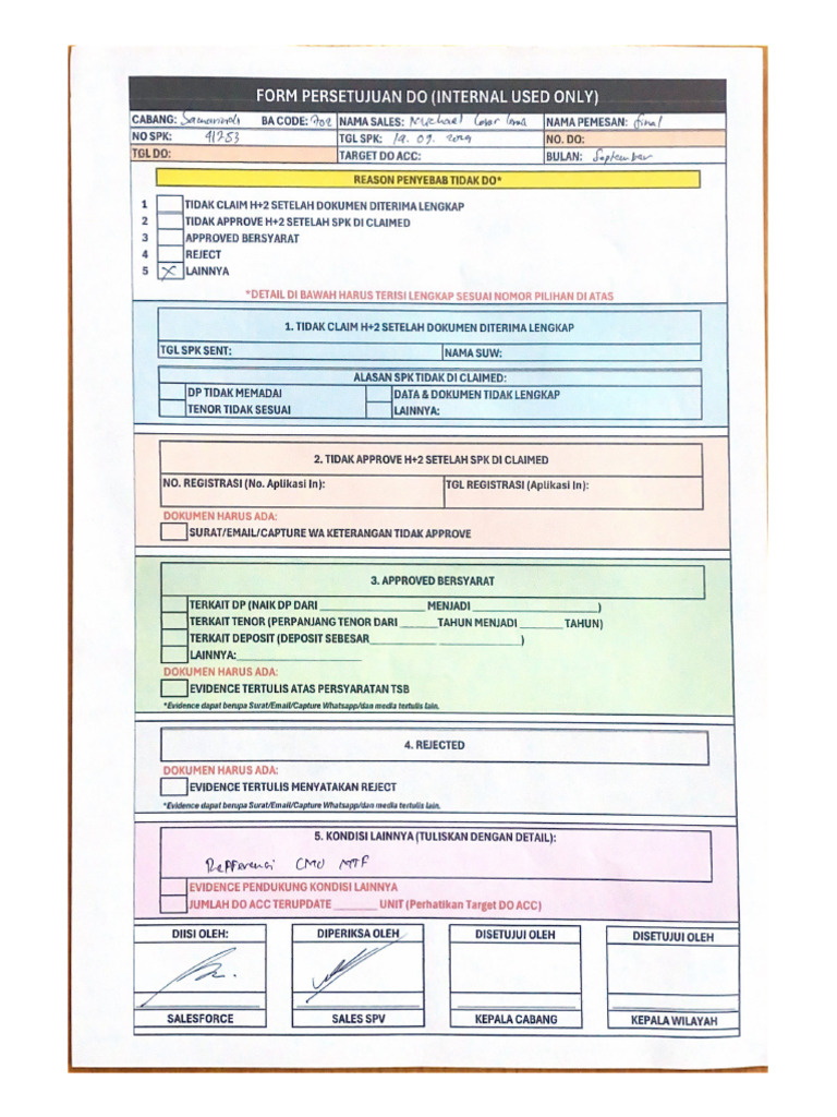 Form Persetujuan Do FINAL | PDF