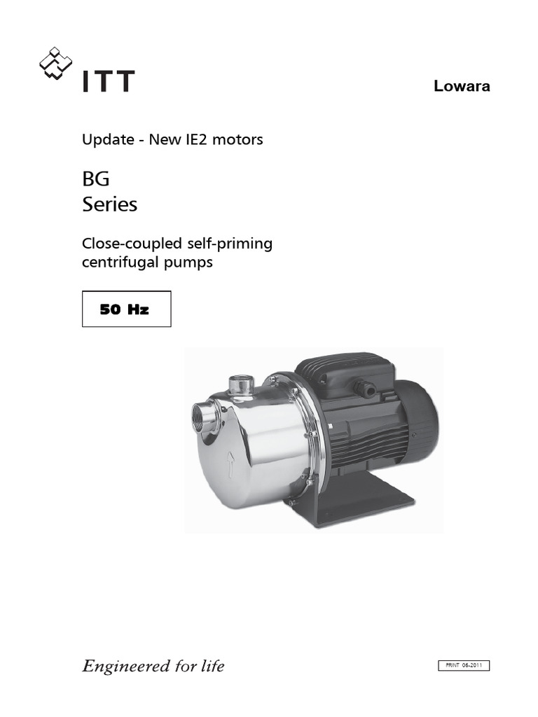 Bg Cea Co e Sh Lowara Pump | PDF | Pump | Power Supply