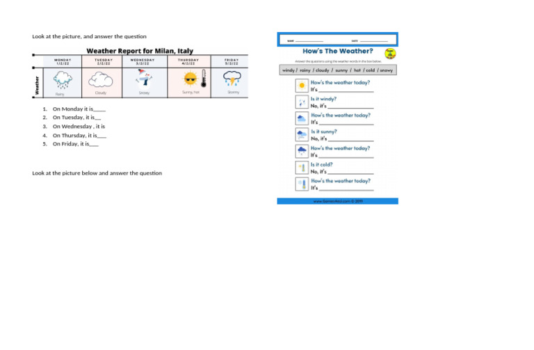weather chart | PDF