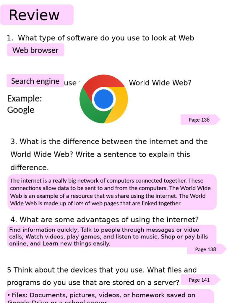 Week 24 Ict Grade 3 Pdf World Wide Web Internet Web