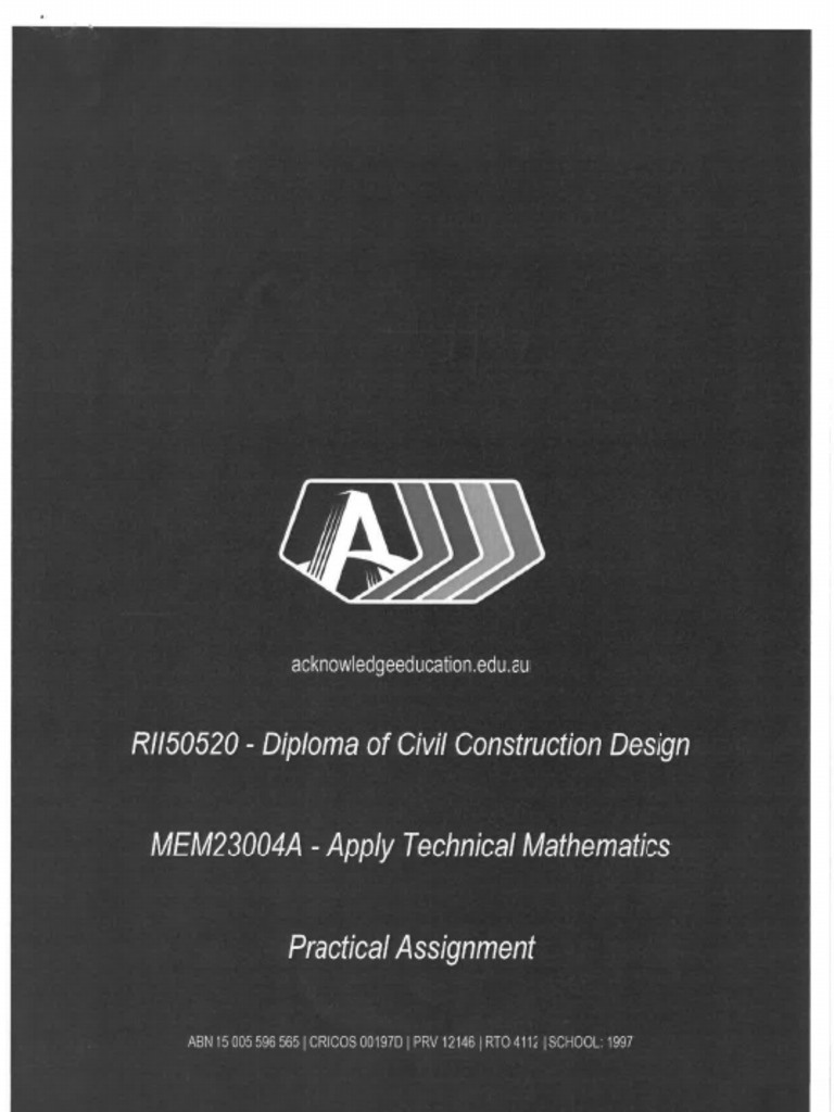 Task Assessment - Technical Math - Daniel Adrian | PDF