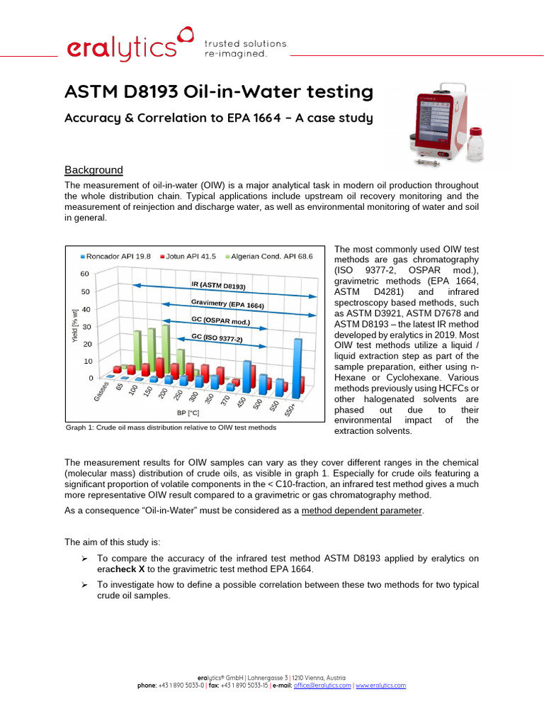 ASTM D8193 Correlation To EPA 1664 - Final | PDF | Chemistry ...