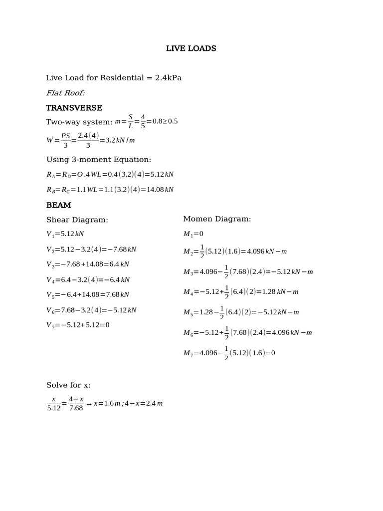 LIVE LOADS-1 | PDF | Mechanics | Mechanical Engineering