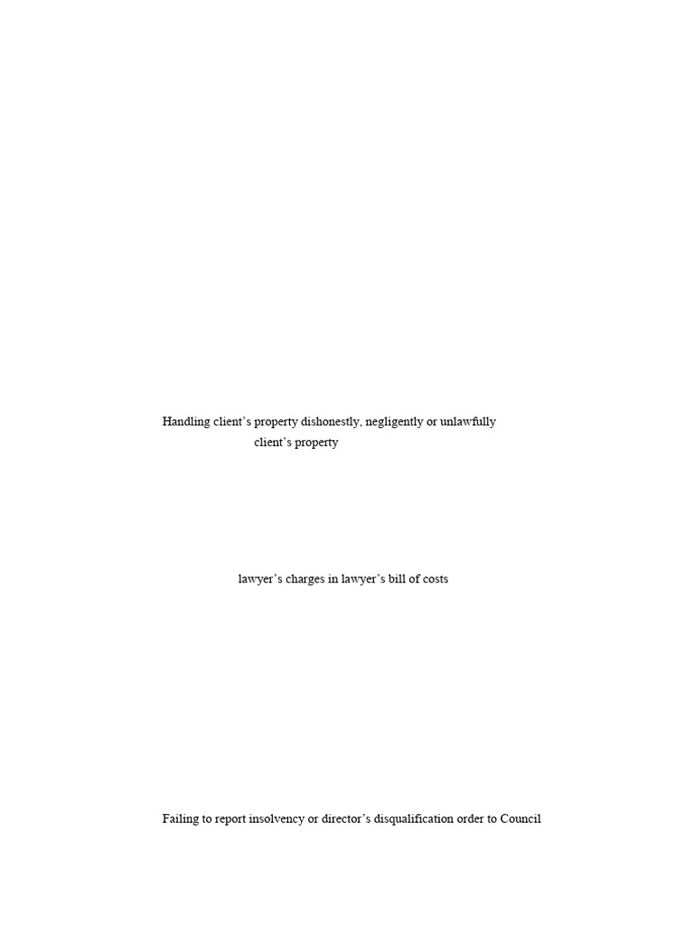 S - I 37 of 2018 Legal Practitioners Code of Conduct ByLaws | PDF ...