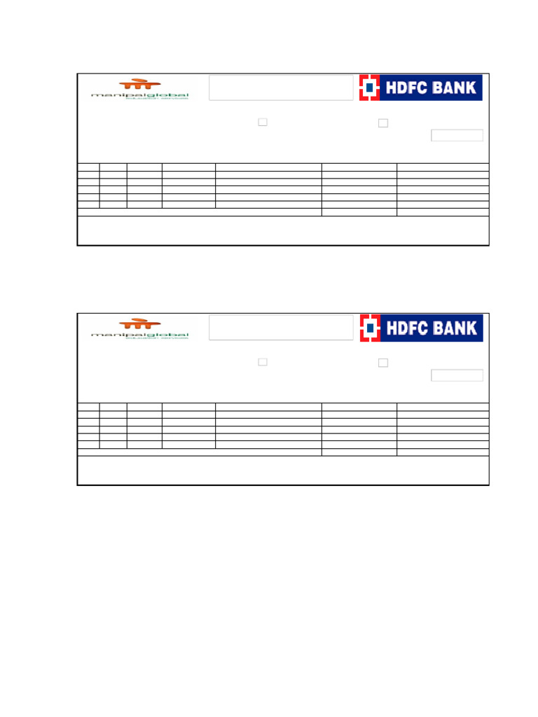 CMS Cheque & DD Deposit Slip | PDF