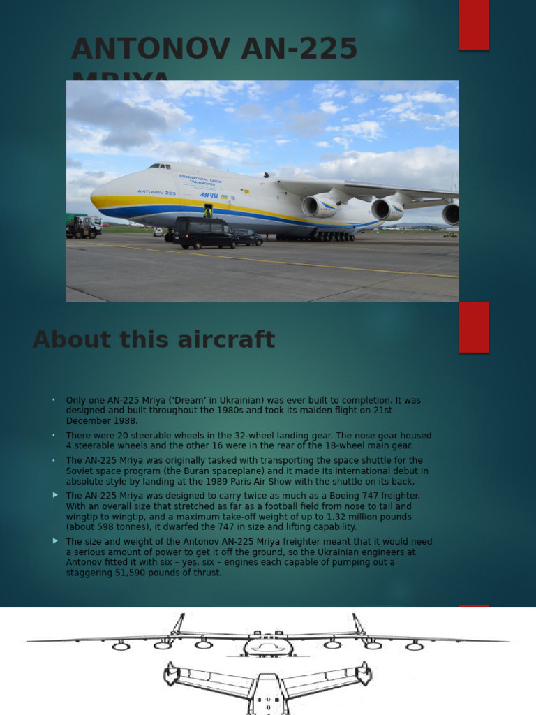 Antonov AN-225 Mriya: The World's Largest Aircraft | PDF | Transport ...