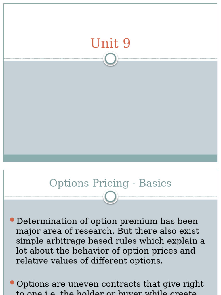 Put-Call Parity in American Options | PDF | Option (Finance) | Put Option