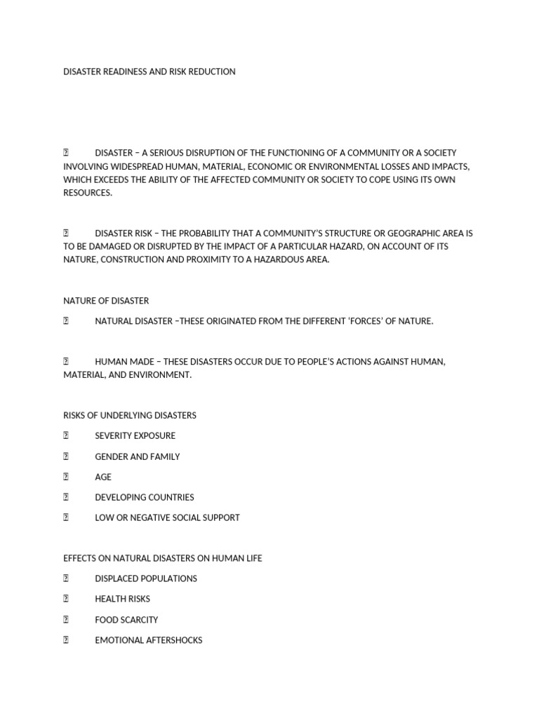 DISASTER READINESS AND RISK REDUCTION | PDF | Earthquakes | Hazards