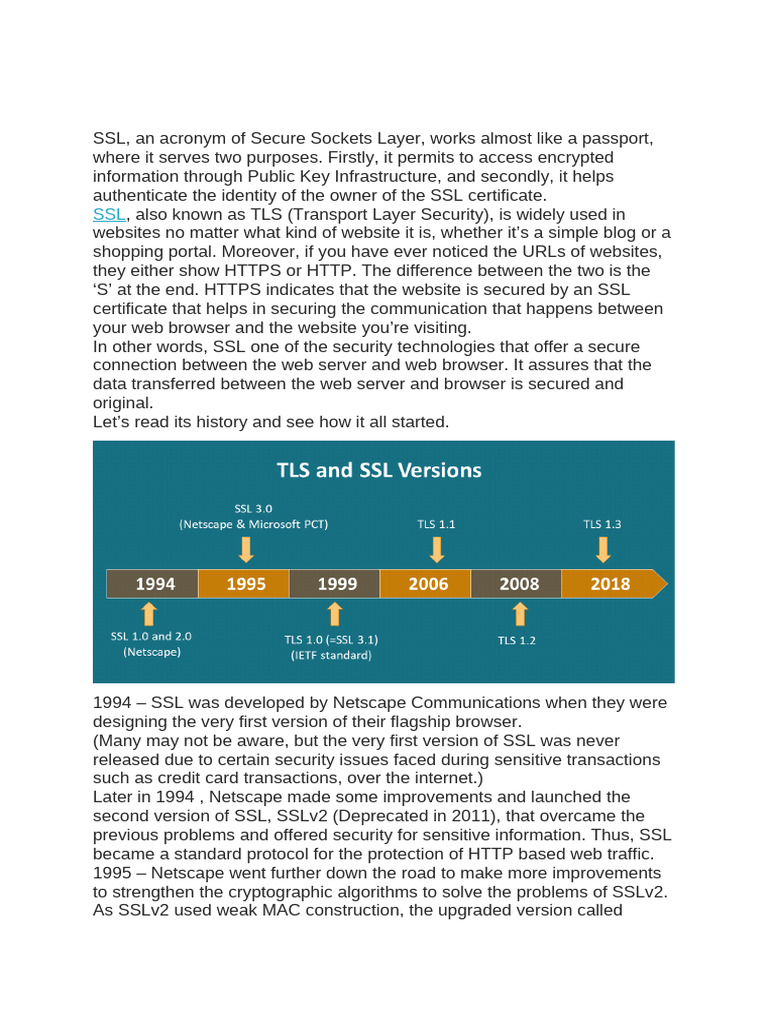 The Ultimate Guide of SSL | PDF | Transport Layer Security | Public Key Cryptography